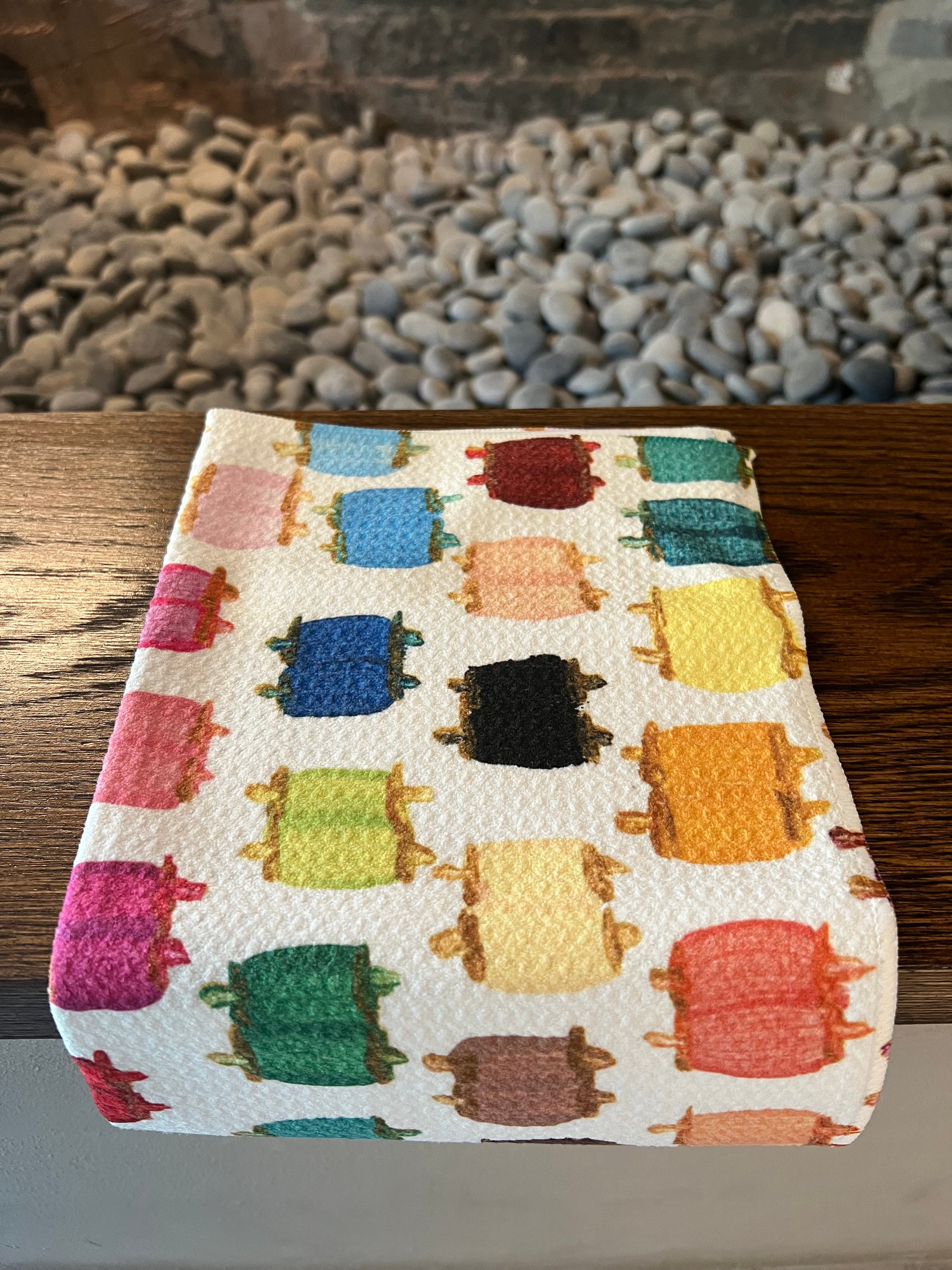 Rainbow Torahs Tea Towel | Museum of the Southern Jewish Experience